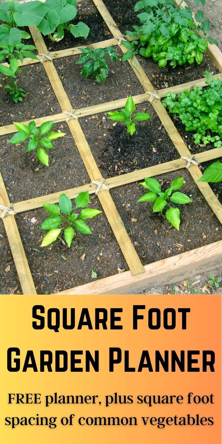 Free Printable Square Foot Garden Planner - Learn To Grow Gardens