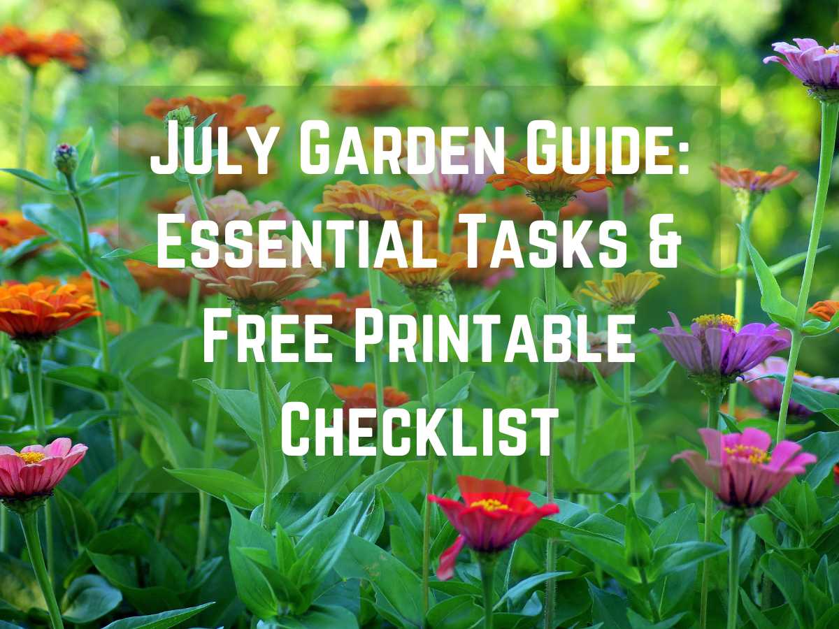 July Garden Guide: Essential Tasks and Free Printable Checklist - Learn ...