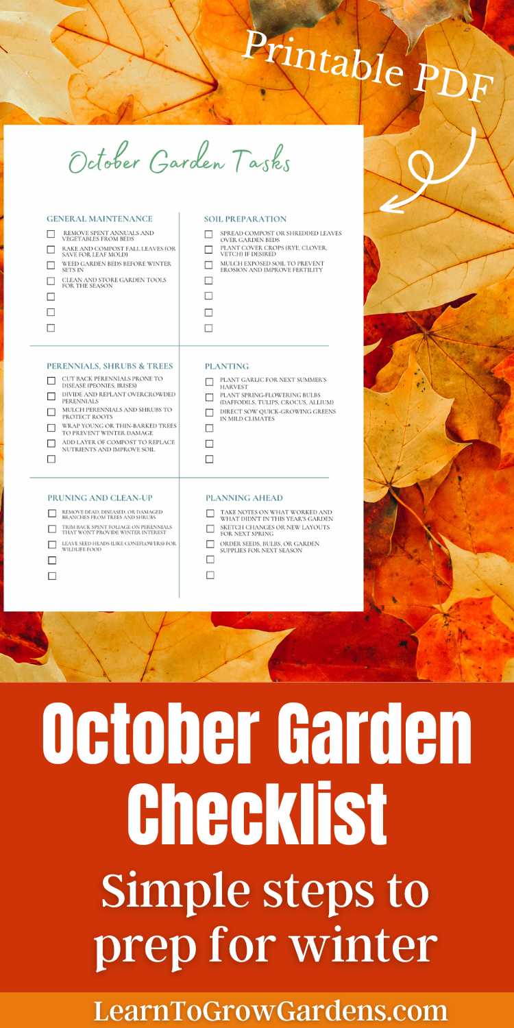 October Garden Tasks: What To Do in the Garden This Month - Learn To ...