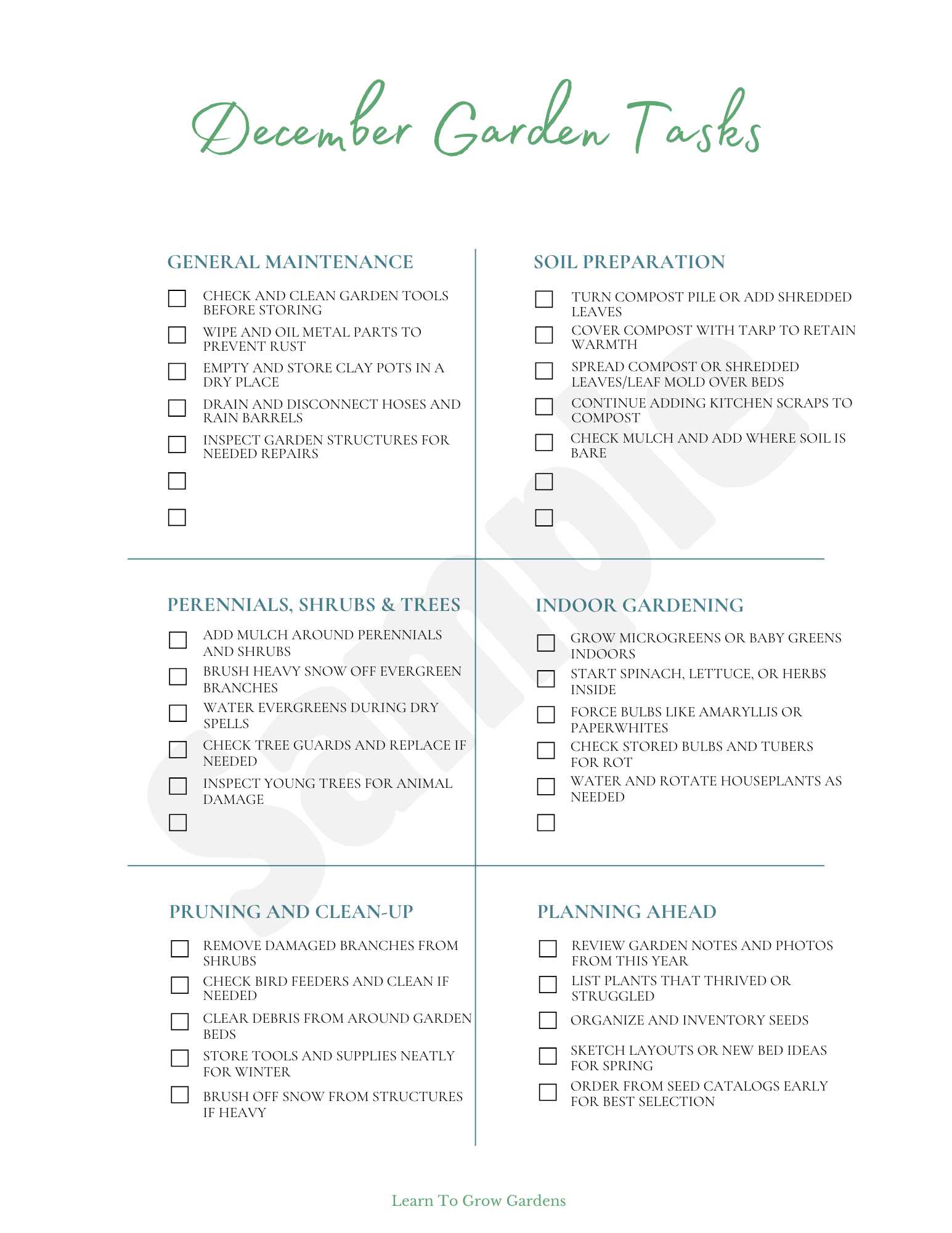 December Garden Tasks: What To Do in the Garden This Month - Learn To ...